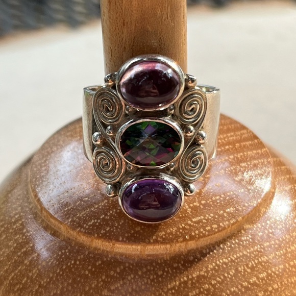 Sajen | Jewelry | Vintage Sterling Silver Sajen Multistone Adjustable ...